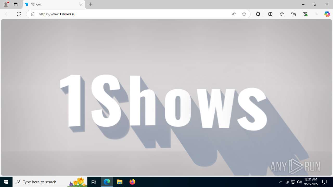 Malware analysis https://www.1shows.ru Malicious activity | ANY.RUN ...