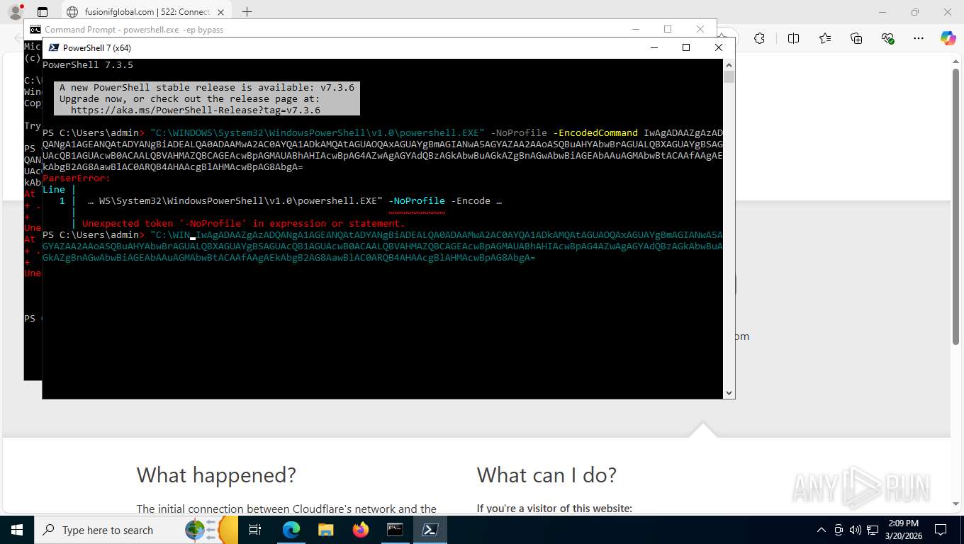 Malware analysis fusionifglobal.com Malicious activity | ANY.RUN ...