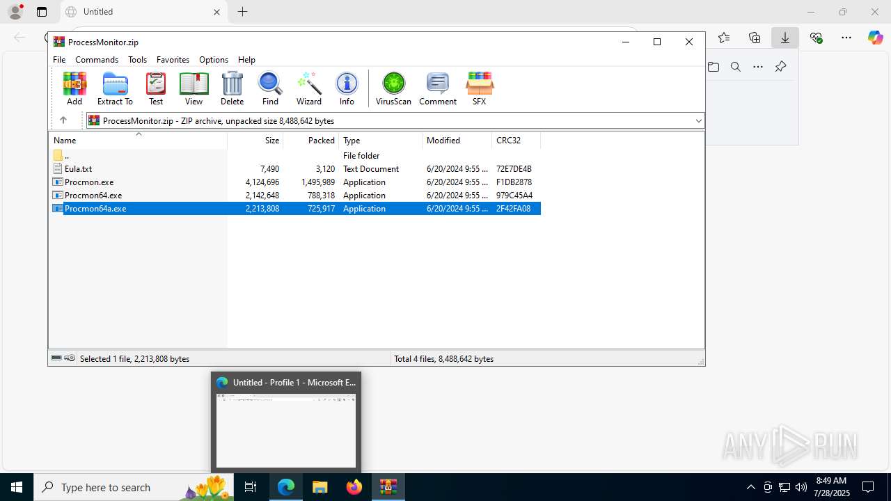 Malware analysis https://download.sysinternals.com/files/ProcessMonitor ...