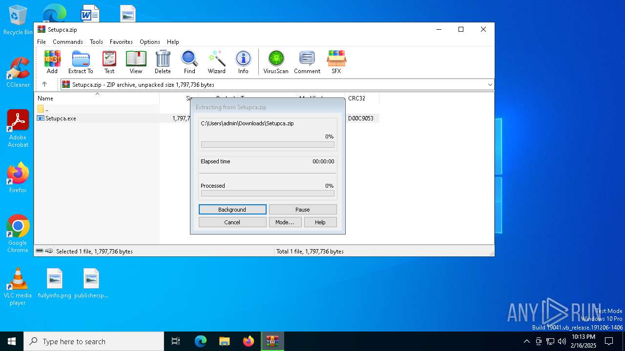 Malware analysis /api/v1/release/Setupca.zip Malicious activity | ANY ...