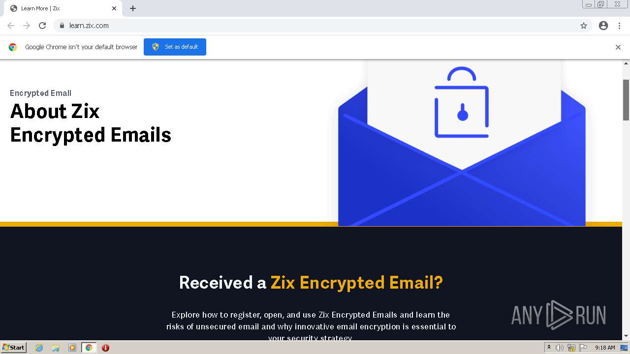 Malware analysis http://www.zixcorp.com/info/zixmail_ZMC Malicious ...