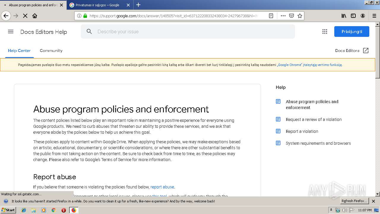 Malware analysis https://msn.com Malicious activity | ANY.RUN - Malware Sandbox Online