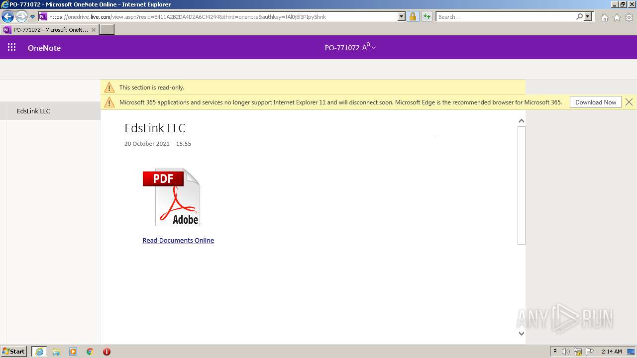 Malware analysis https://nam12.safelinks.protection.outlook.com/?url ...