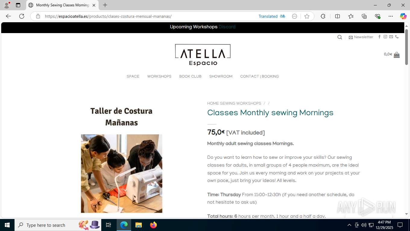 Malware analysis espacioatella.es Malicious activity | ANY.RUN ...
