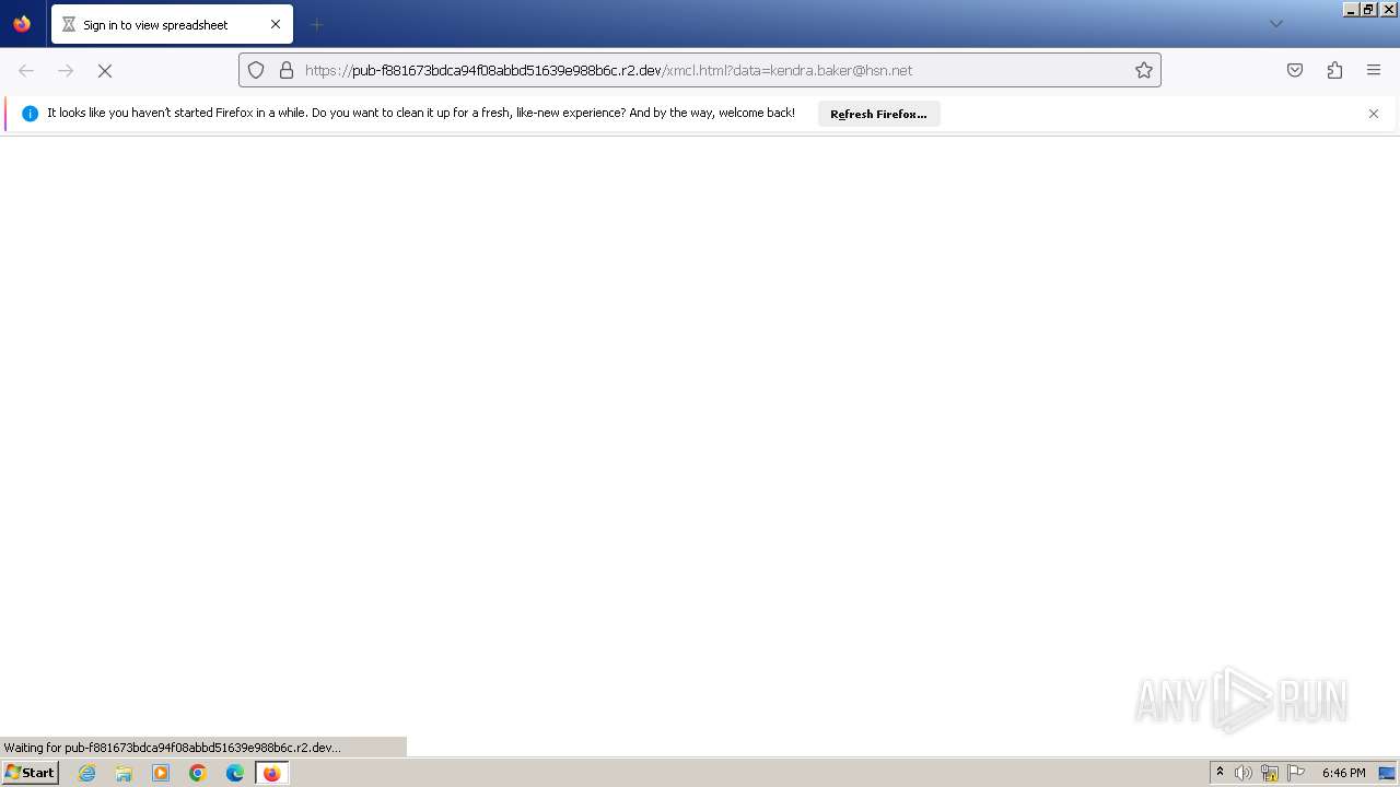 Malware analysis https://pub-f881673bdca94f08abbd51639e988b6c.r2.dev/xmcl.html?data=kendra.baker ...