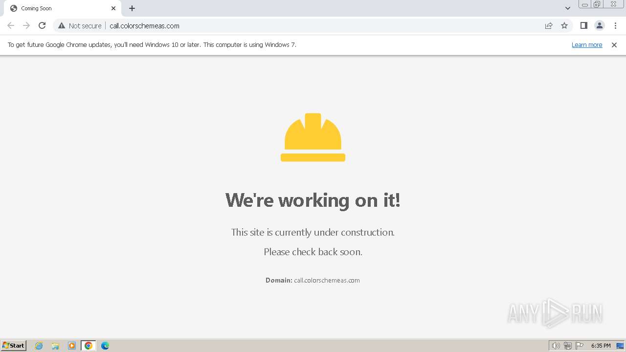 Malware analysis call.colorschemeas.com Malicious activity | ANY.RUN ...