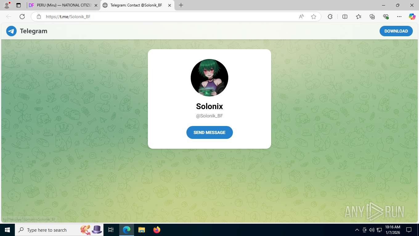 Malware analysis https://darkforums.io/Thread-DATABASE-PERU-Miru-%E2%80 ...