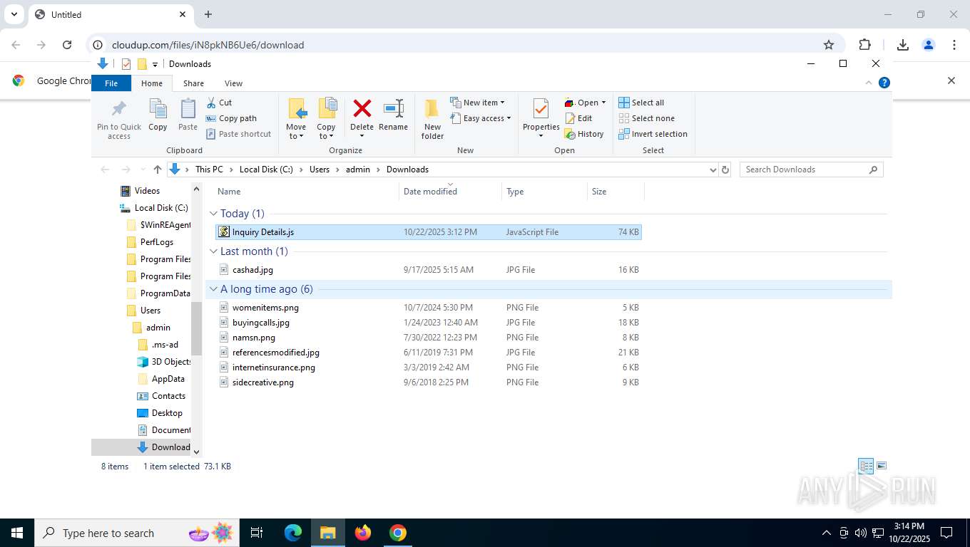 Analysis https://cloudup.com/files/iN8pkNB6Ue6/download Malicious ...