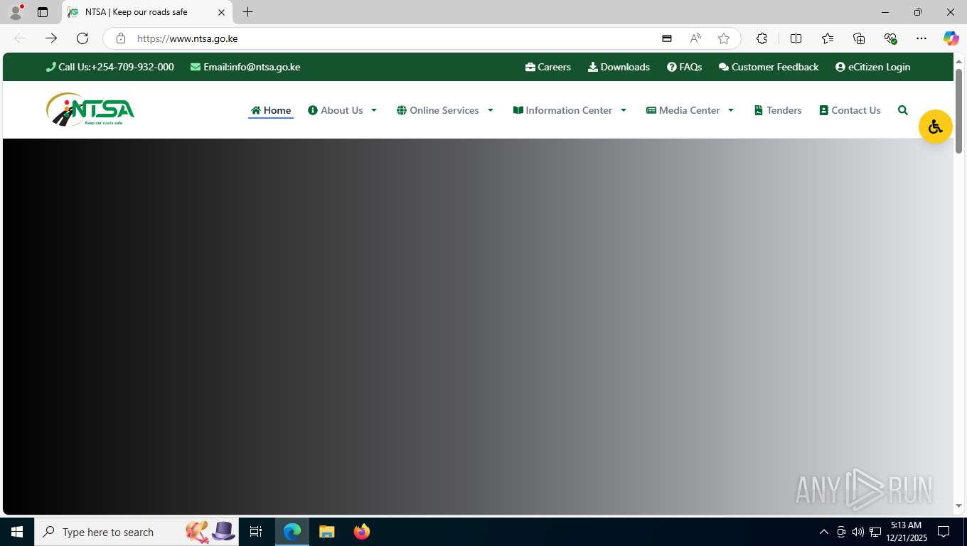 Malware analysis https://ntsago.cc/ke Suspicious activity | ANY.RUN ...
