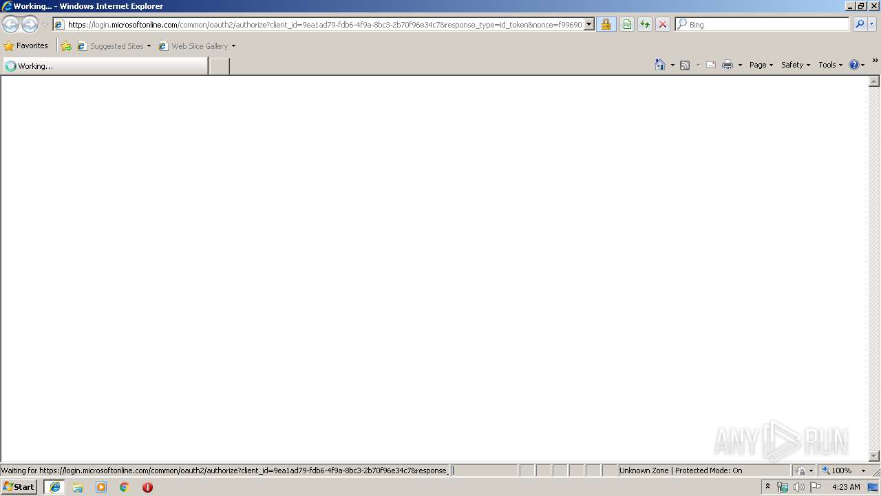 Malware analysis https://login.microsoftonline.com/common/oauth2/authorize?client_id=9ea1ad79 ...