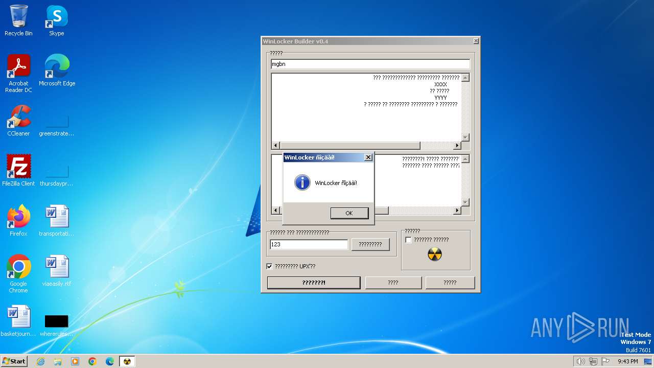 Malware analysis WinLocker_Builder_0.4.exe Malicious activity | ANY.RUN - Malware Sandbox Online