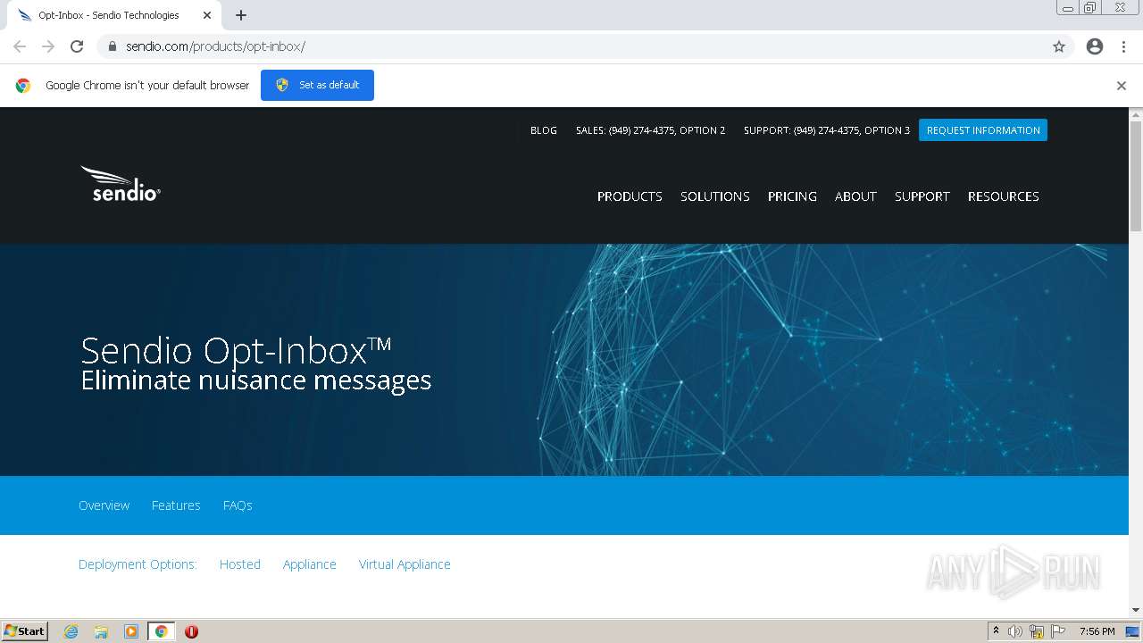 Malware analysis https://sendio.com/solutions/opt-inbox/ Malicious activity | ANY.RUN - Malware ...
