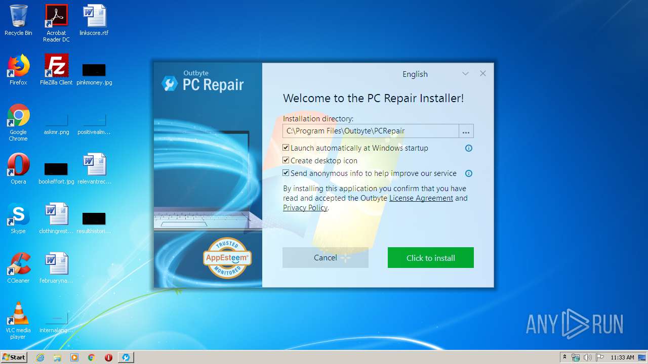 Malware Analysis Pc-repair-setup.exe Malicious Activity 