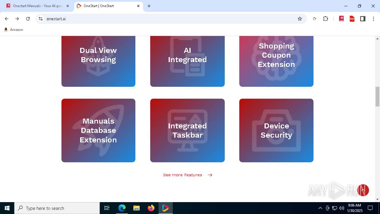 Malware analysis onestart.ai Malicious activity | ANY.RUN - Malware Sandbox Online