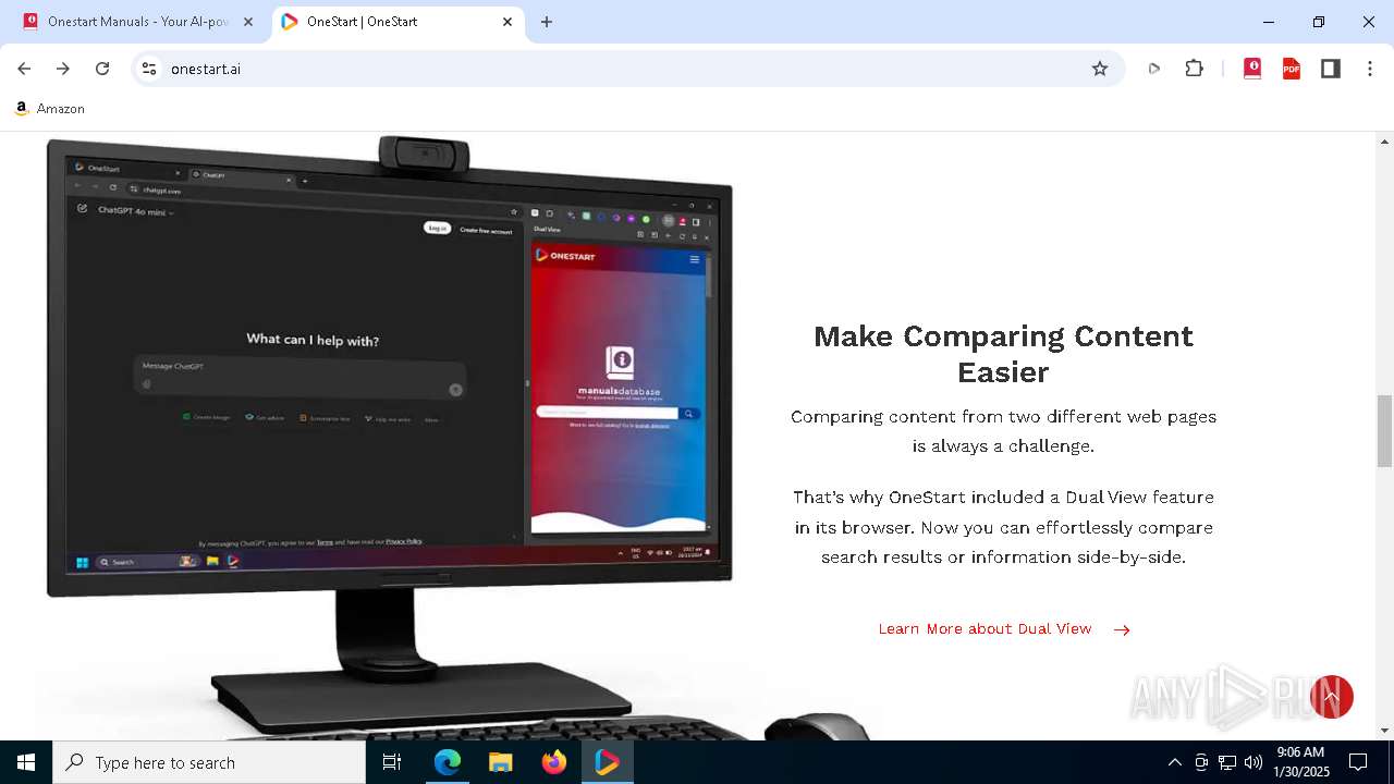 Malware analysis onestart.ai Malicious activity | ANY.RUN - Malware Sandbox Online