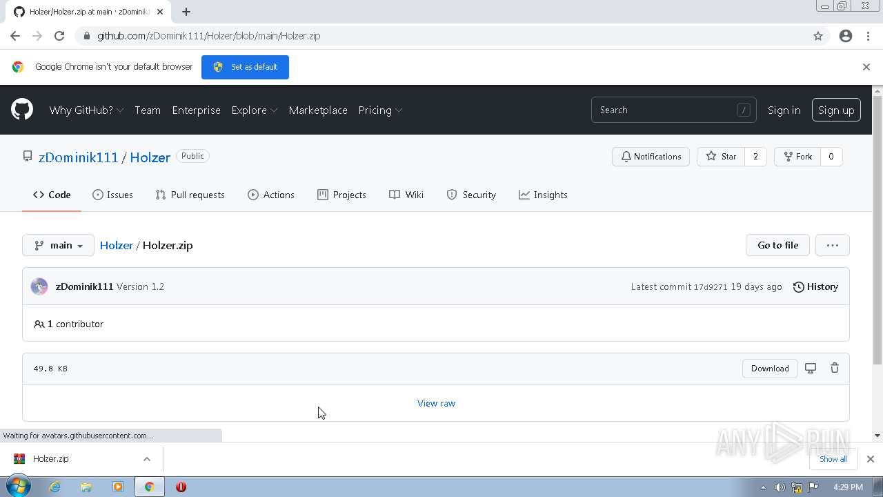 Malware analysis https://github.com/zDominik111/Holzer Malicious ...