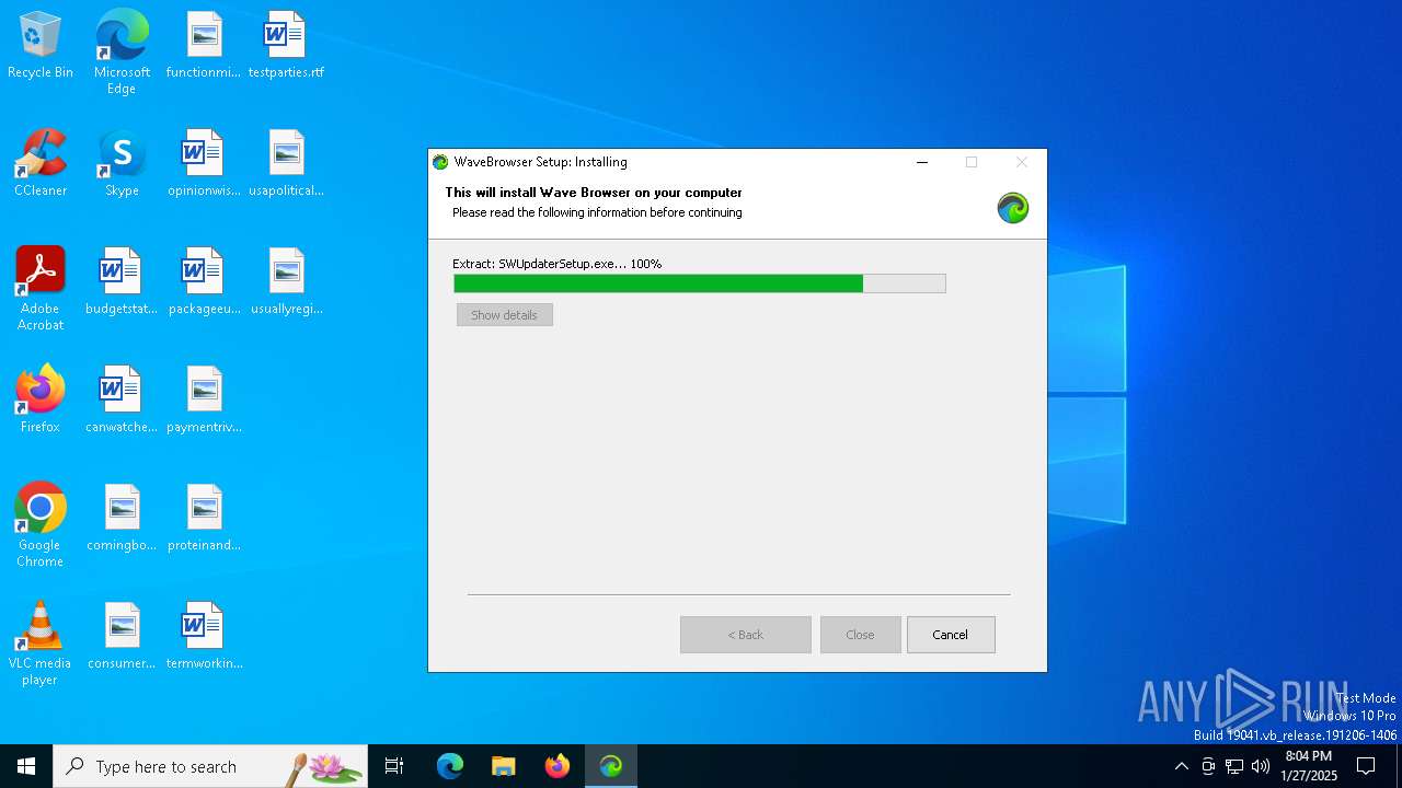 Malware analysis Wave Browser.exe Malicious activity | ANY.RUN ...
