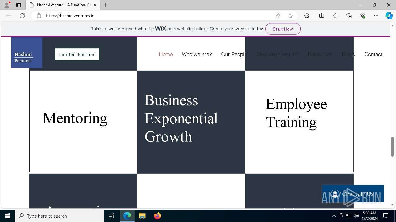 Analysis http://hashmiventures.in Malicious activity - Interactive analysis ANY.RUN