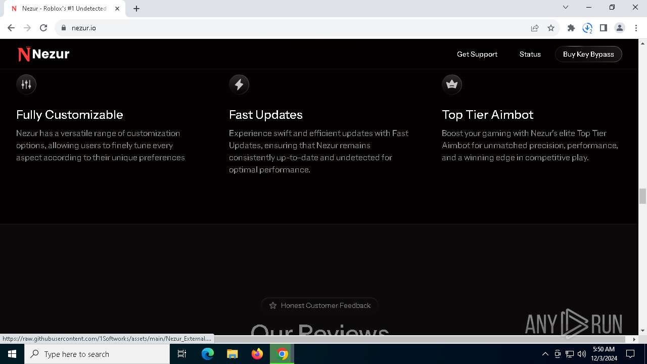 Malware analysis https://nezur.io/Nezur_External.zip Malicious activity ...
