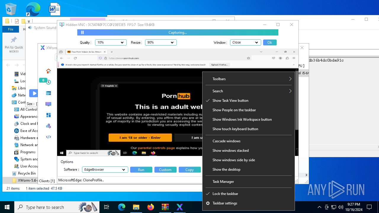 Malware analysis https://github.com/d00mt3l/XWorm-5.6 Malicious activity | ANY.RUN - Malware ...