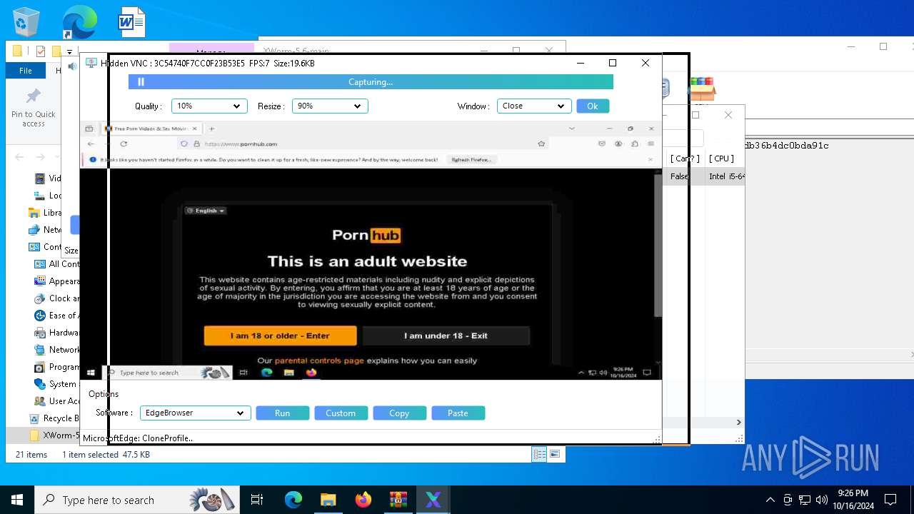 Malware analysis https://github.com/d00mt3l/XWorm-5.6 Malicious activity | ANY.RUN - Malware ...