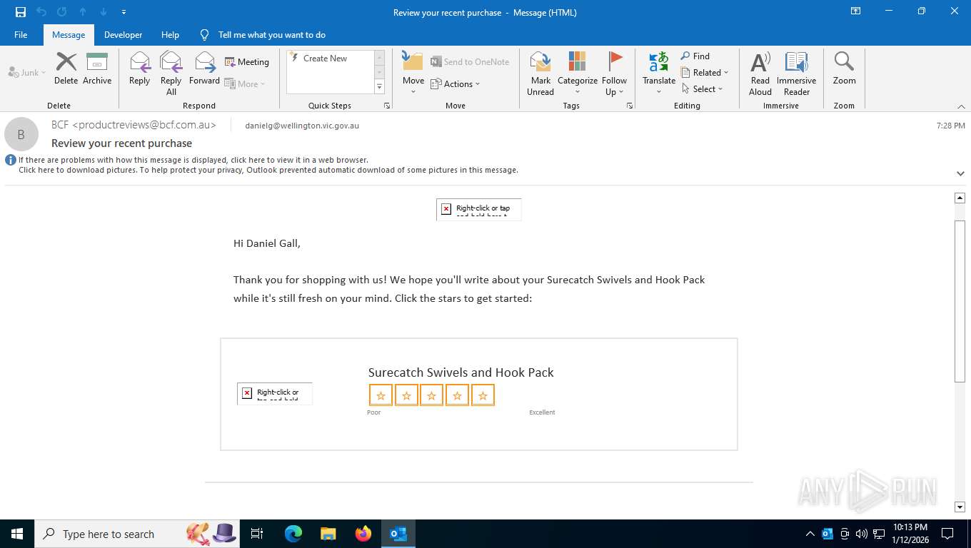 Malware analysis attachment (45).eml No threats detected | ANY.RUN ...