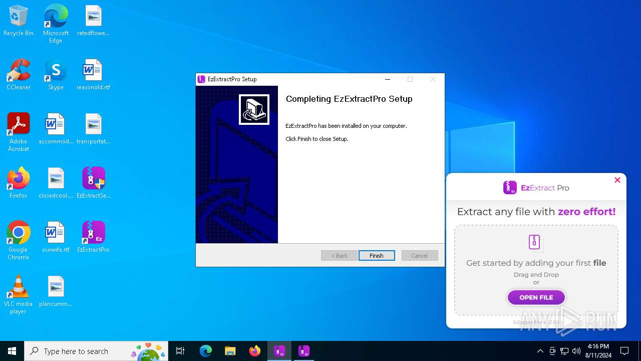 Malware Analysis Ezextractsetup.exe Malicious Activity 