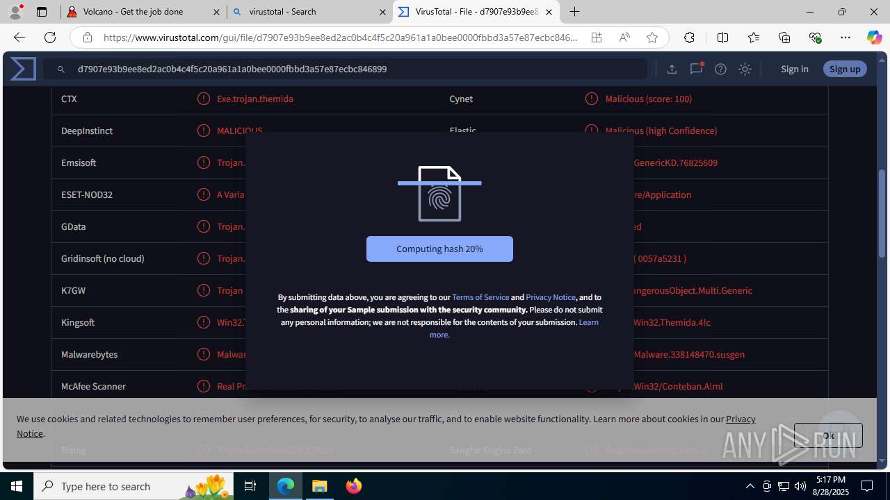 Malware analysis https://volcano.wtf/ Malicious activity | ANY.RUN ...