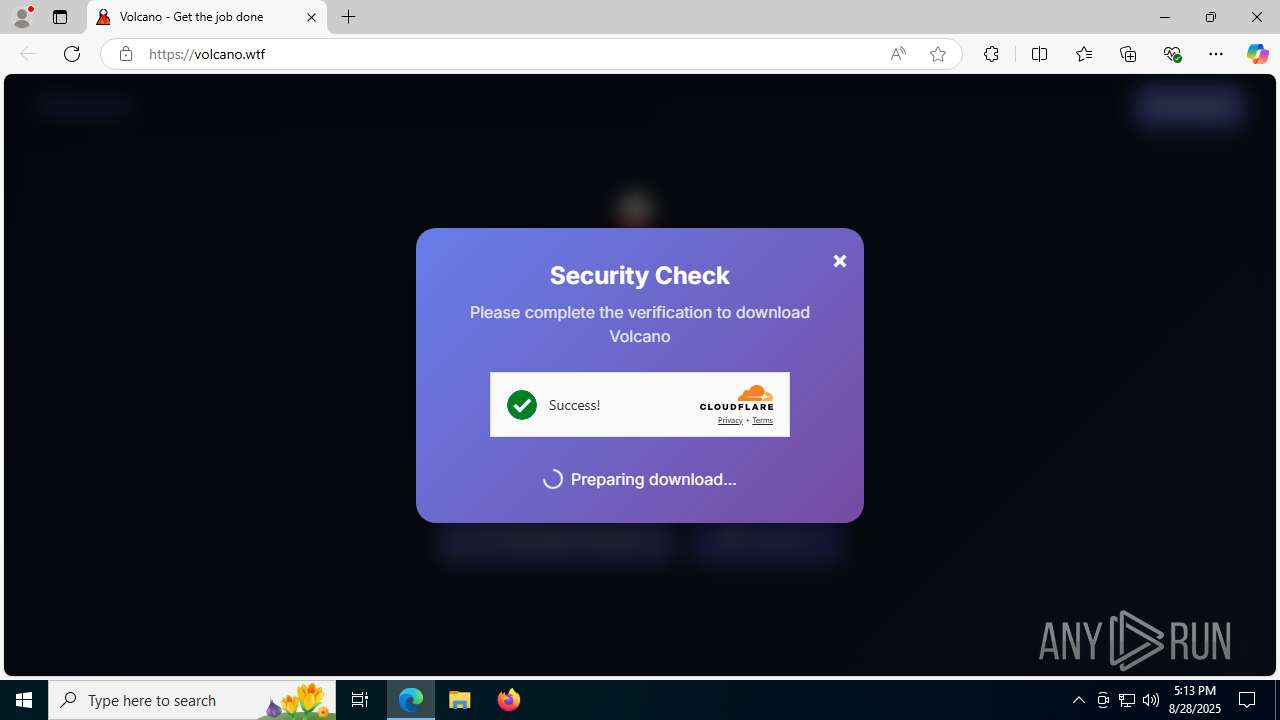 Malware analysis https://volcano.wtf/ Malicious activity | ANY.RUN ...