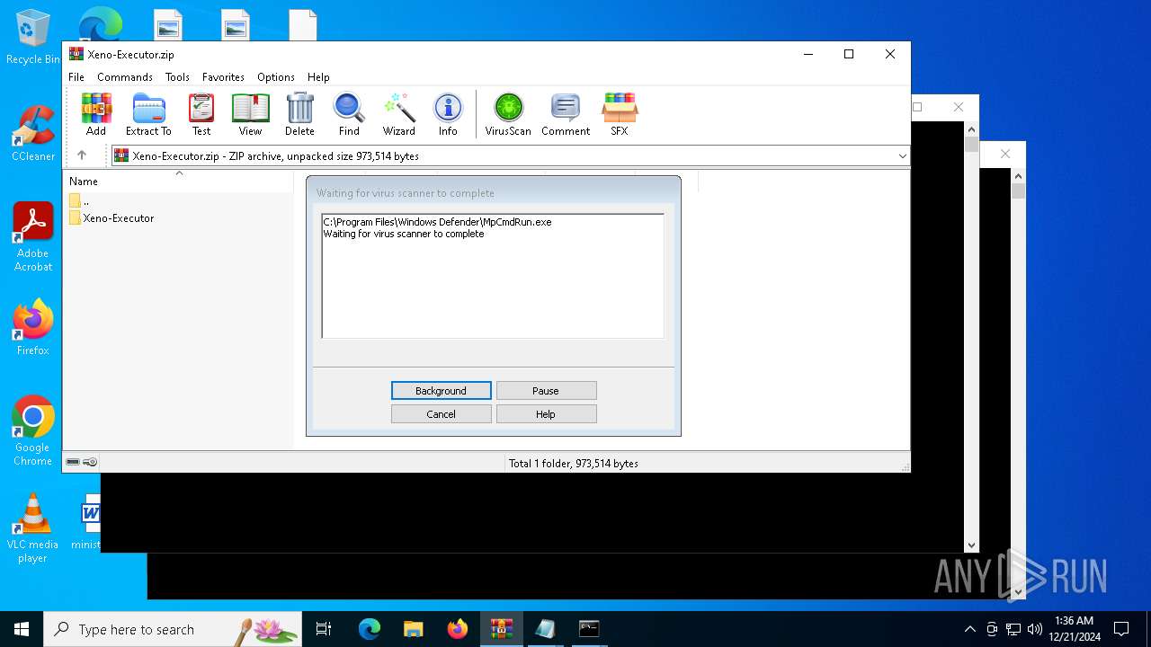 Malware Analysis Xeno-executor.zip Malicious Activity