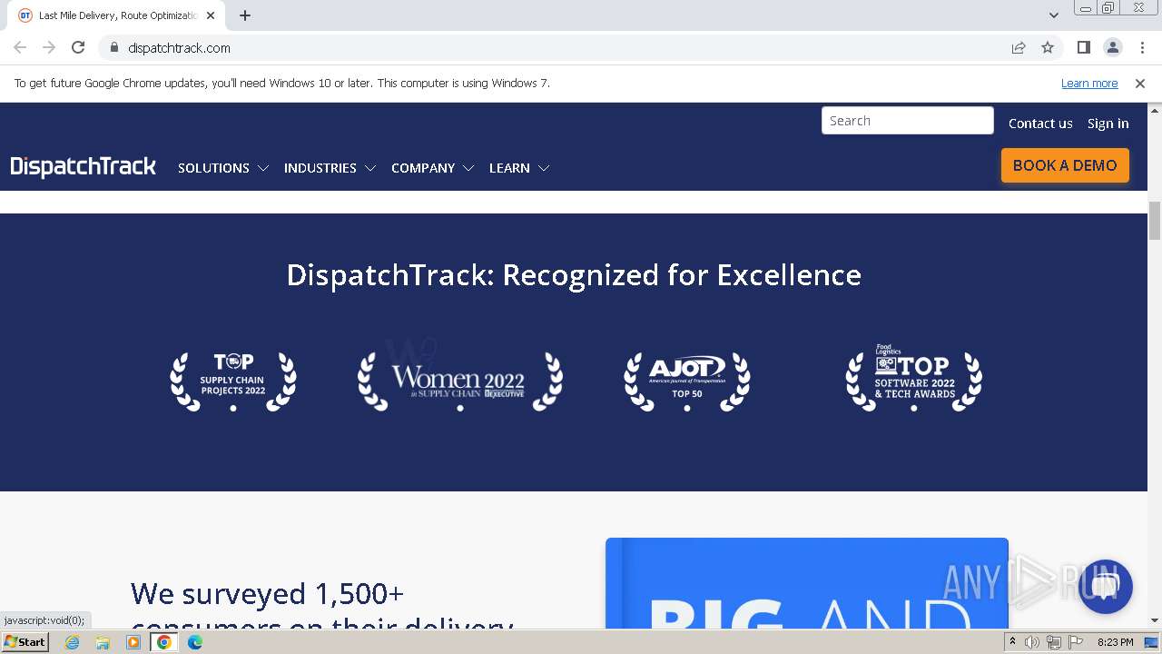 Analysis https://protect-us.mimecast.com/s/P9TPClYV96UOEAM5jcGnaQd?domain=dispatchtrack.com ...