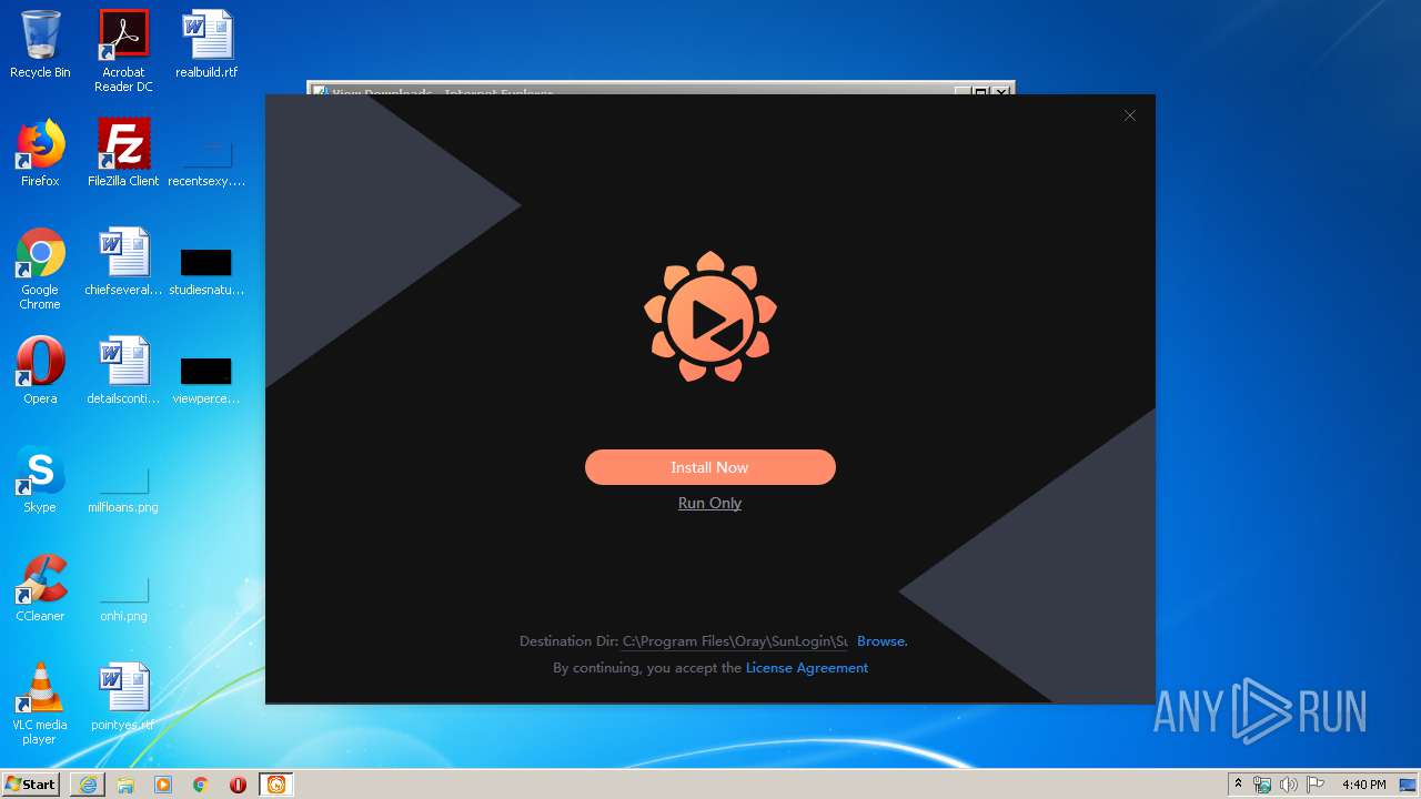 Malware analysis http://dl-cdn.oray.com/sunlogin/windows/SunloginClient_10.5.0.29613.exe ...
