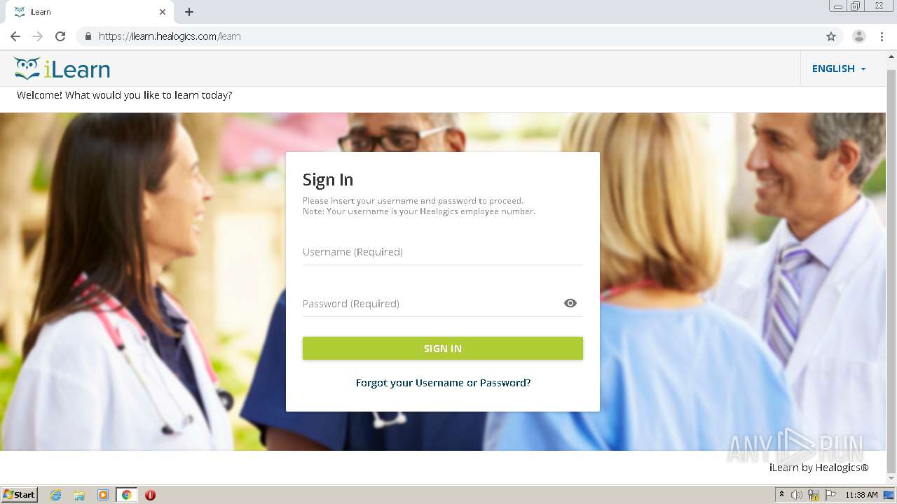 Analysis https://ilearn.healogics..com/lms/index.php?r=site/index No threats detected ...