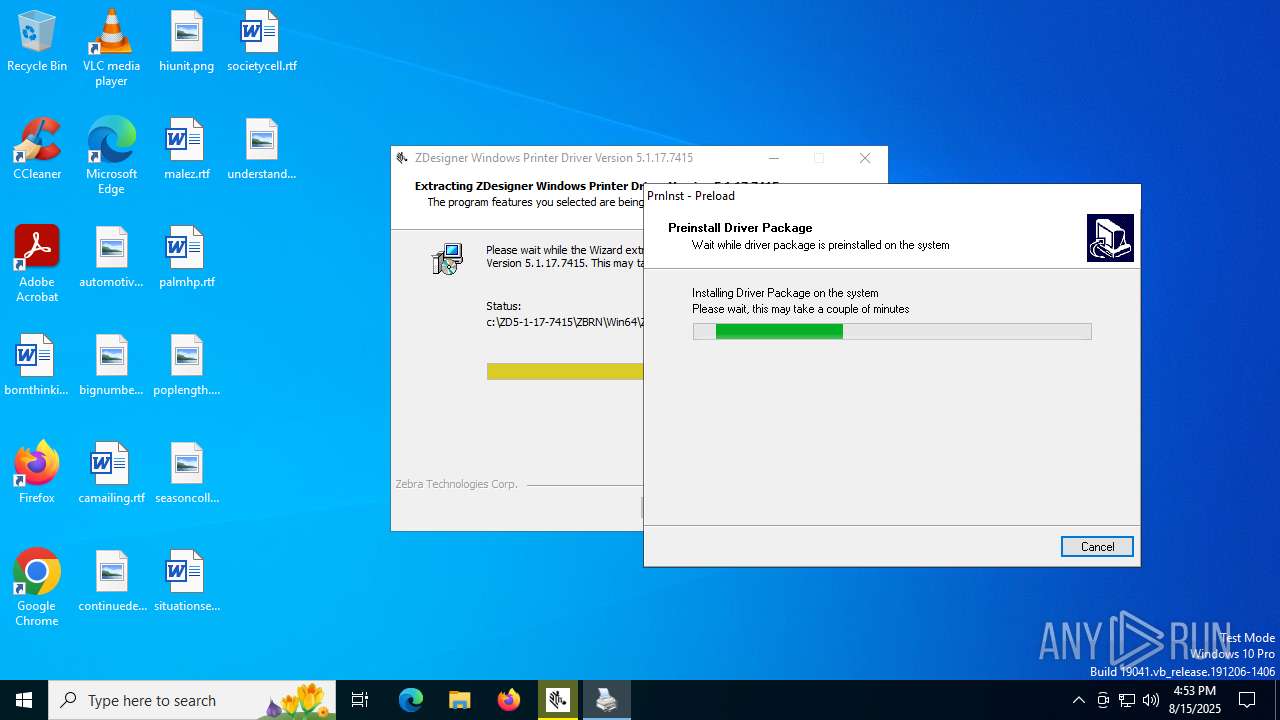 Malware analysis zd51177415-certified.exe Malicious activity | ANY.RUN ...