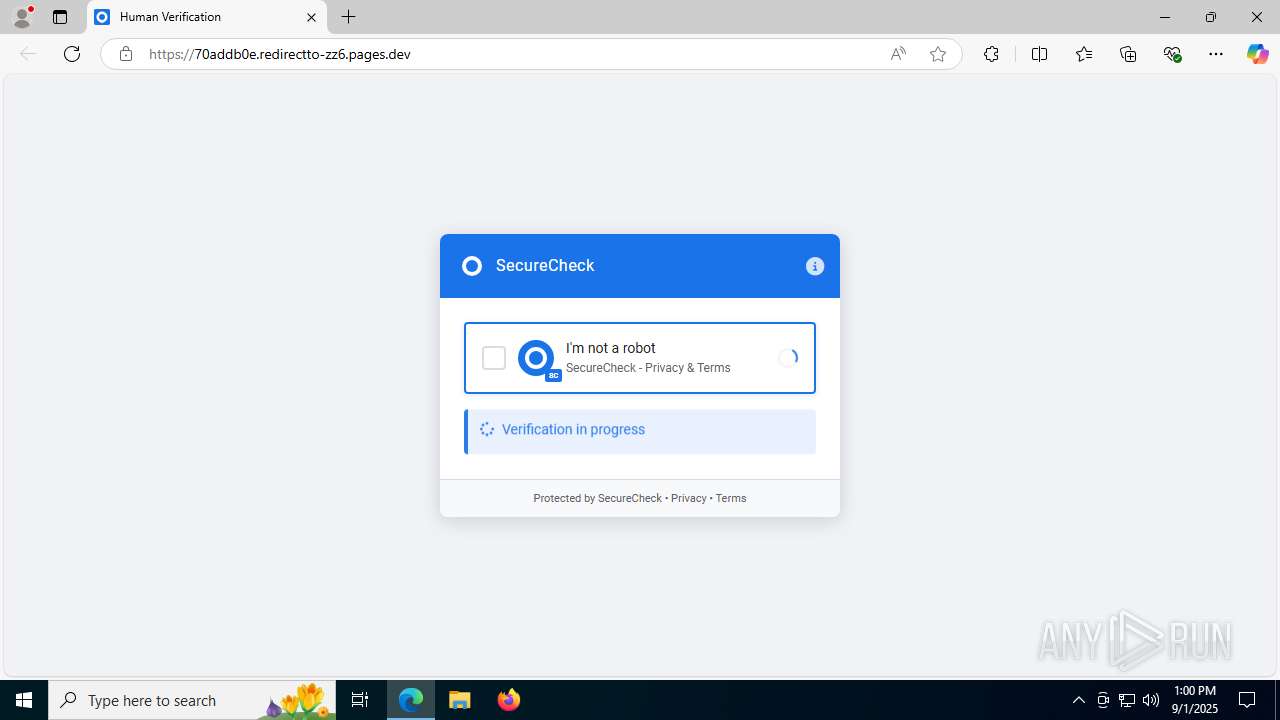 Malware analysis https://70addb0e.redirectto-zz6.pages.dev/ Malicious activity | ANY.RUN ...