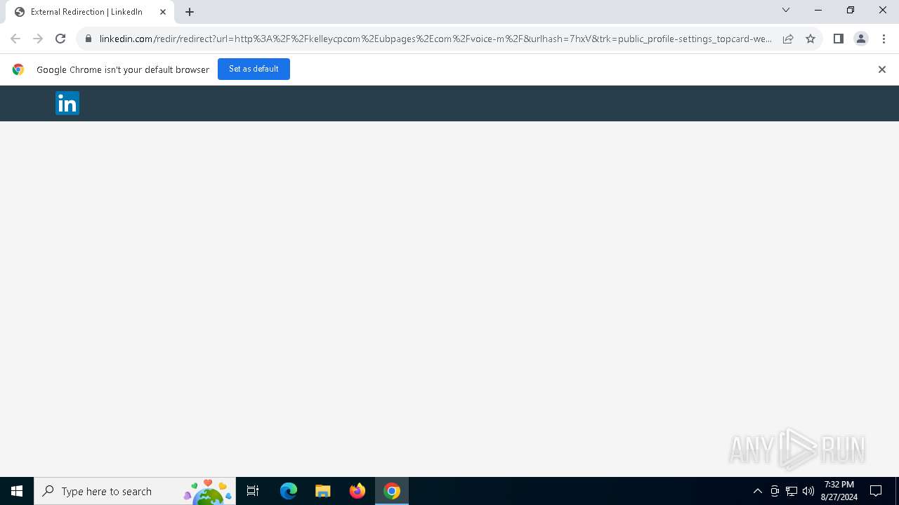 Malware analysis https://www.linkedin.com/redir/redirect?url=http%3A%2F%2Fkelleycpcom%2Eubpages ...