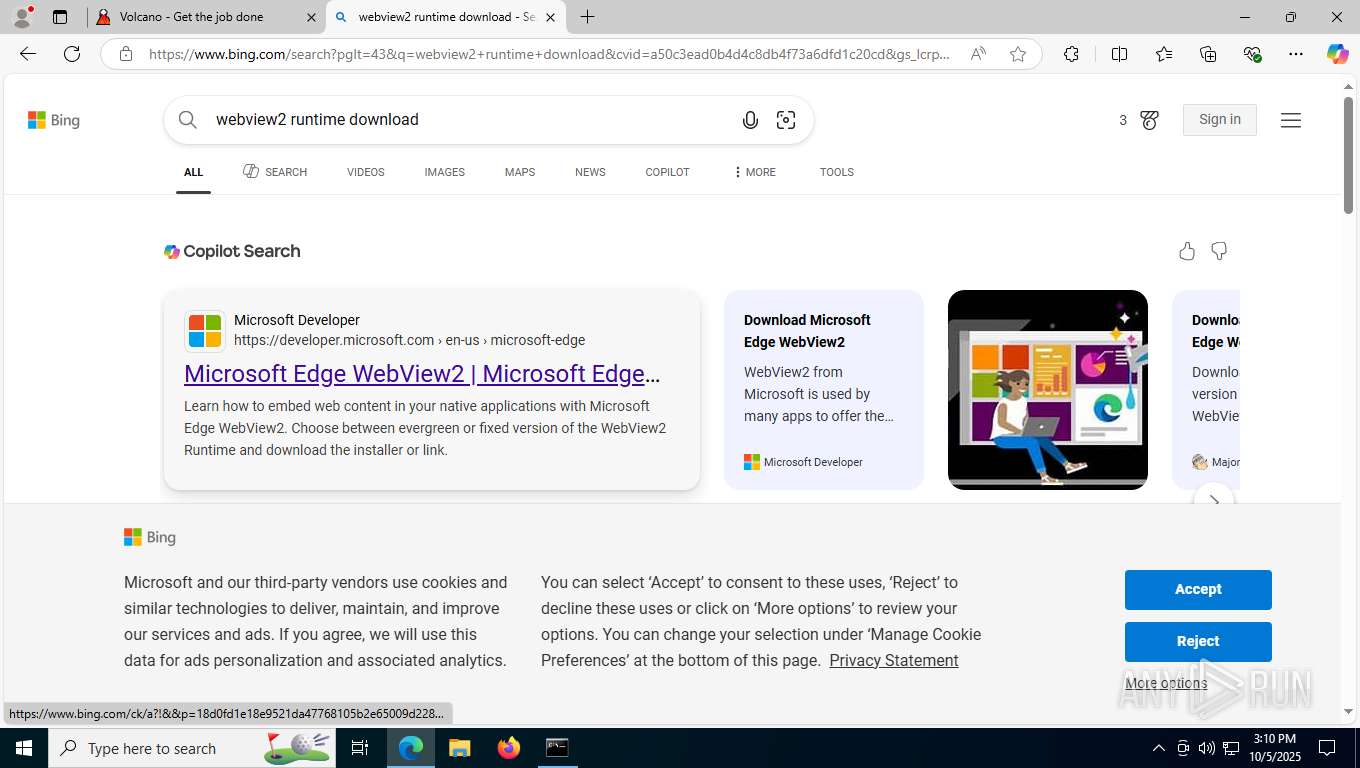 Malware analysis https://volcano.wtf Malicious activity | ANY.RUN ...