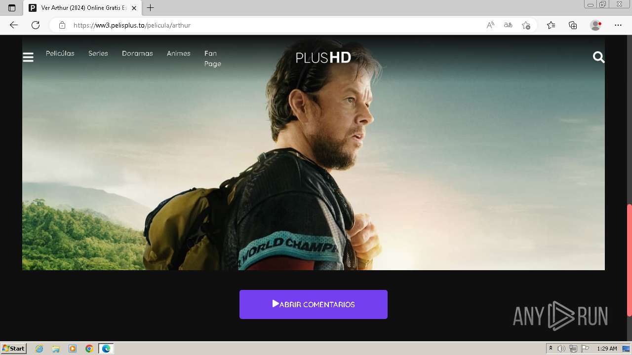 Malware analysis https://ww3.pelisplus.to Malicious activity | ANY.RUN - Malware Sandbox Online