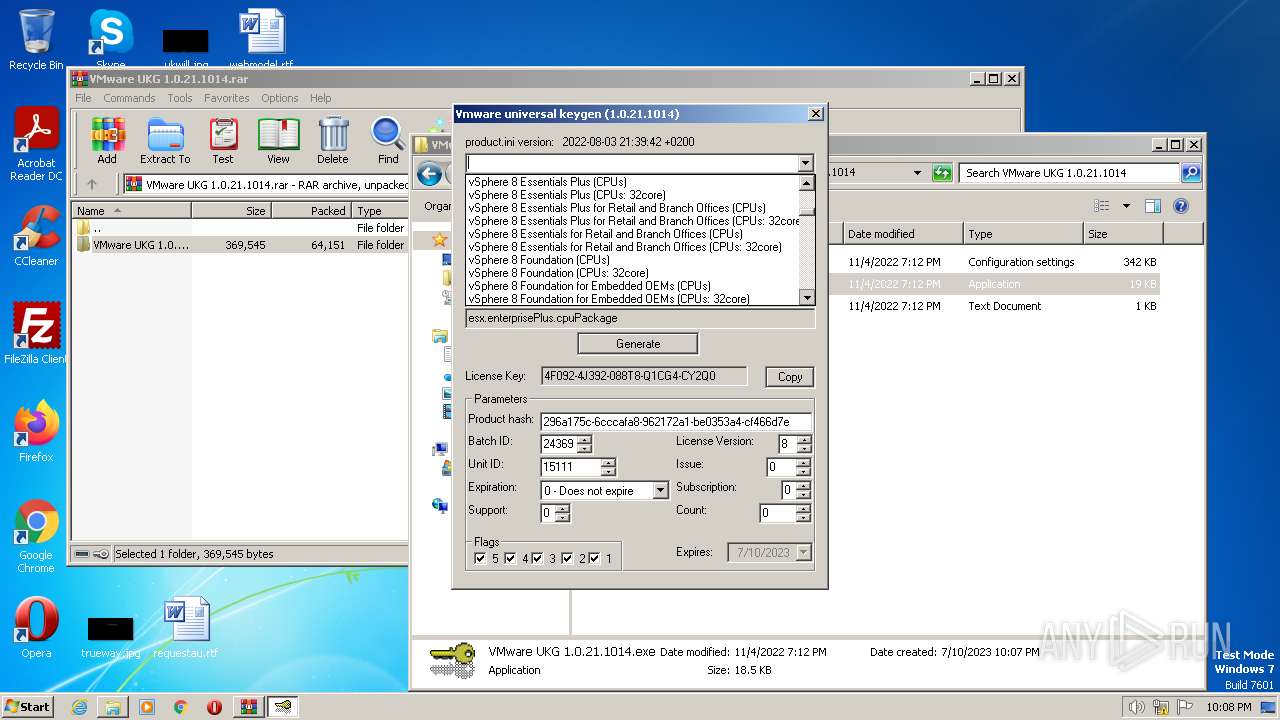 Analysis VMware UKG 1.0.21.1014.rar (MD5 ...