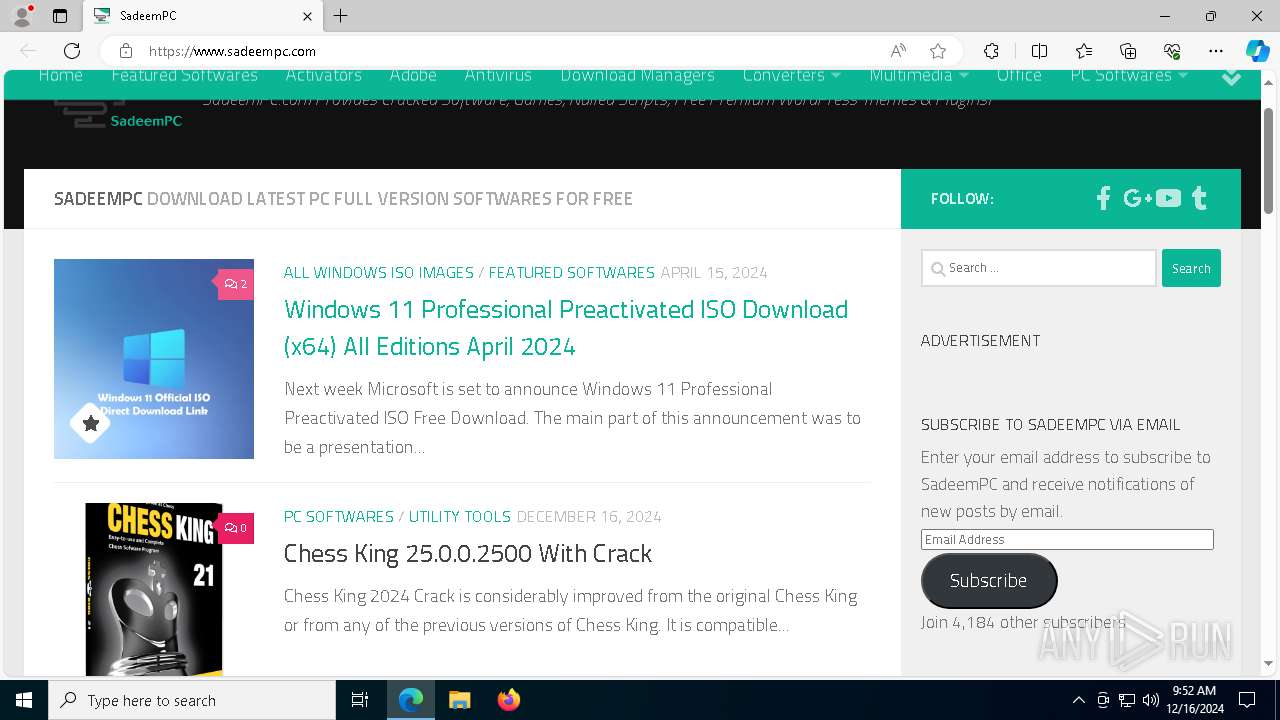 Malware Analysis Sadeempc.com Malicious Activity 