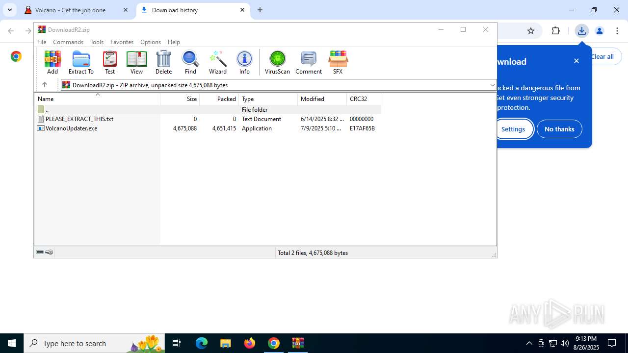 Malware analysis https://volcano.wtf/ Malicious activity | ANY.RUN ...