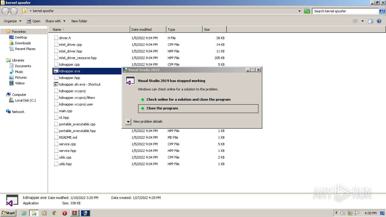 Malware analysis Kernel-Spoofer-main.rar Malicious activity | ANY.RUN ...