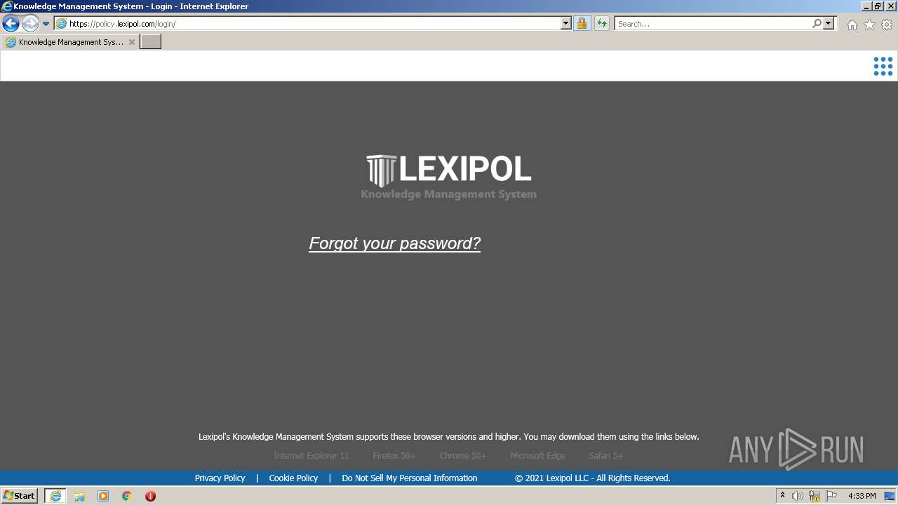 Malware analysis https://policy.lexipol.com/ Malicious activity | ANY ...