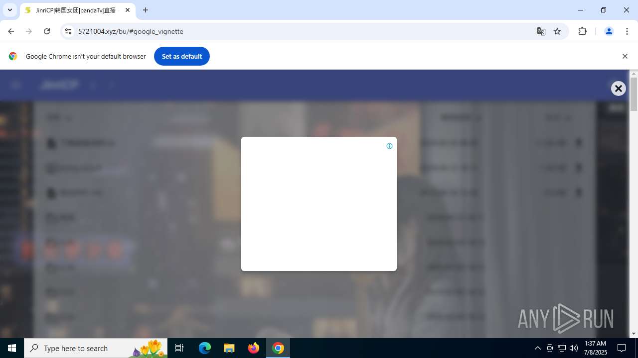 Malware analysis 5721004.xyz Malicious activity | ANY.RUN - Malware ...