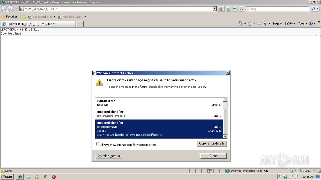 Malware Analysis Https: Eur03.safelinks.protection.outlook.com ?url