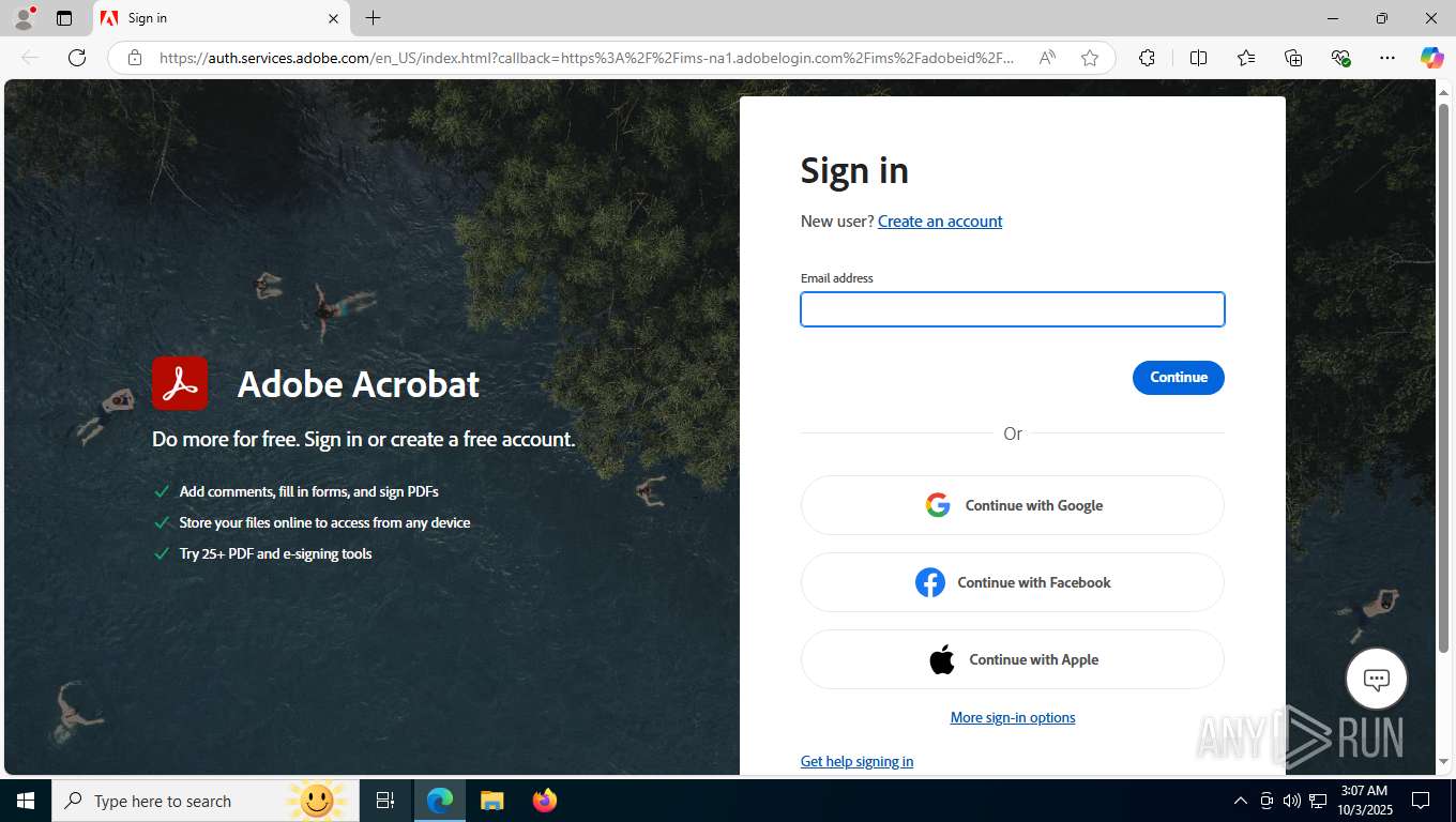 Malware analysis https://auth.services.adobe.com/en_US/index.html ...
