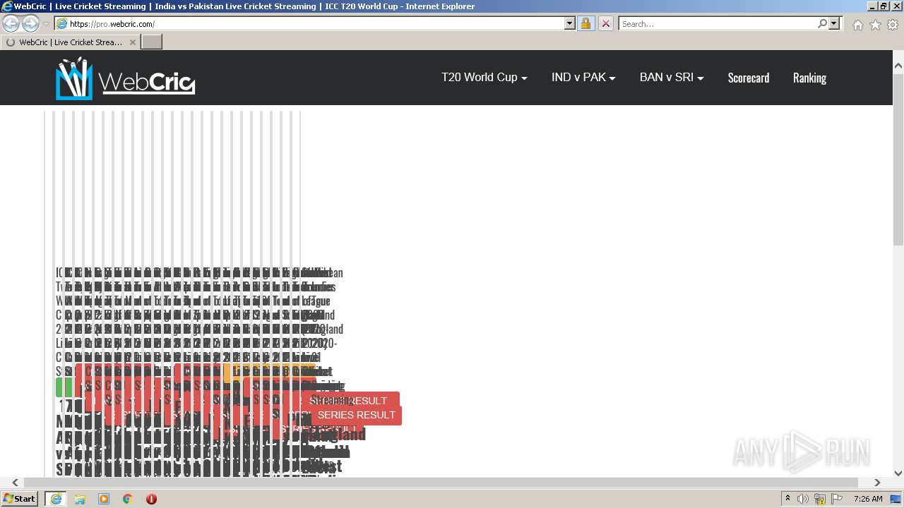 Malware analysis https://pro.webcric.com/ Malicious activity | ANY.RUN ...
