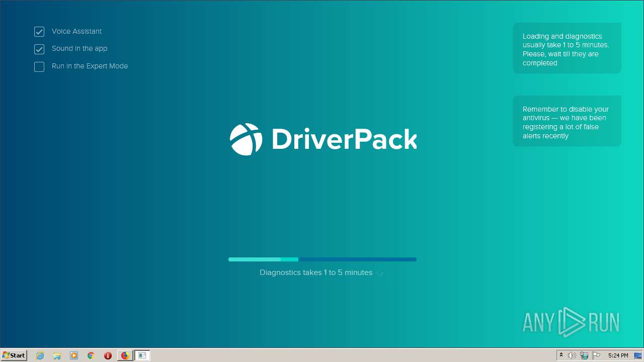 Malware analysis https://driverpack.io Malicious activity | ANY.RUN ...