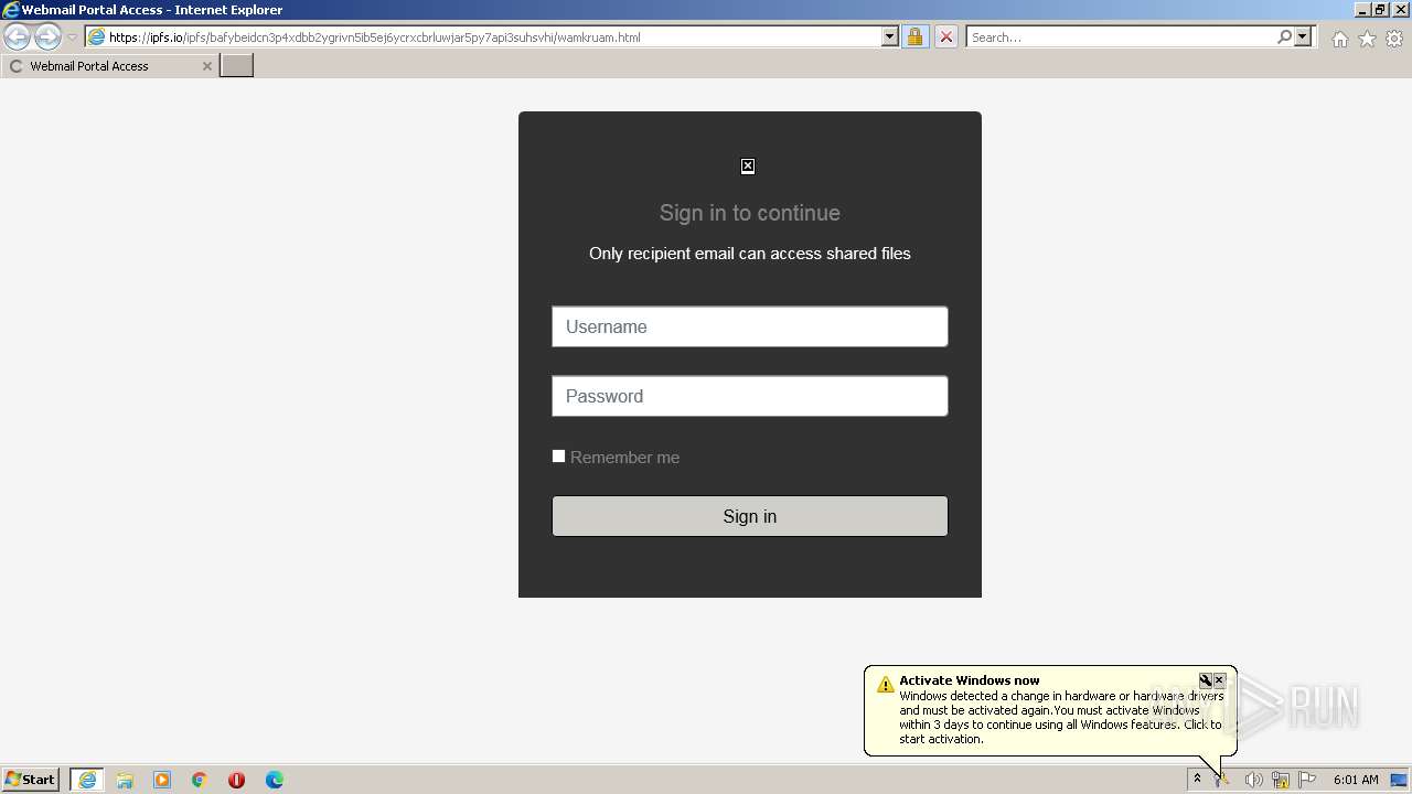 Malware analysis https://ipfs.io/ipfs ...