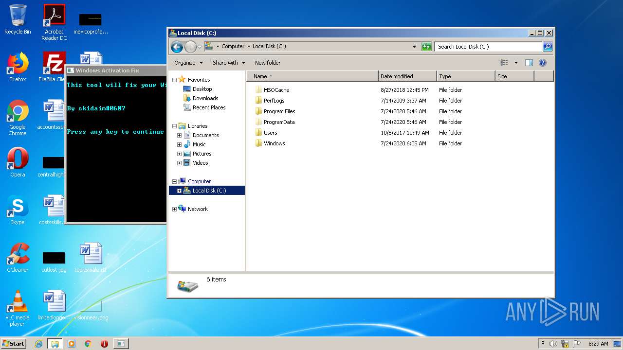 Malware analysis activation.exe Malicious activity | ANY.RUN - Malware ...